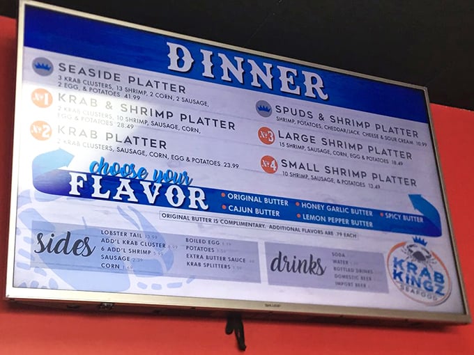 Decision paralysis has never been so delicious. This menu board is essentially a roadmap to happiness, with butter-drenched detours you'll want to explore repeatedly.