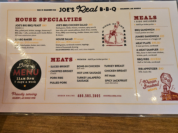 The menu reads like barbecue poetry &ndash; each item a carefully crafted verse in an epic meat sonnet.