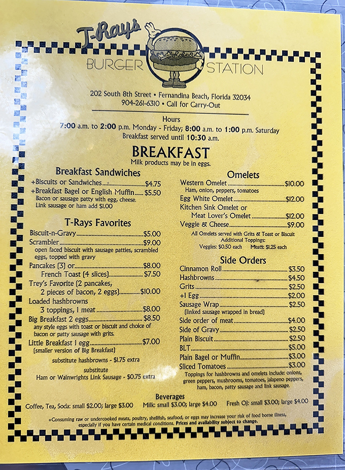 A menu that doesn't need fancy descriptions or trendy ingredients&mdash;just straightforward breakfast and burger perfection that speaks for itself.