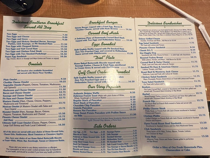 The menu reads like a love letter to comfort food &ndash; breakfast all day is God's way of saying "it's okay to have pancakes for dinner."