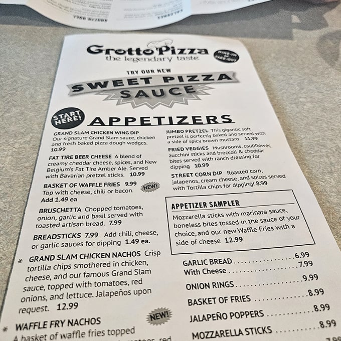 Menu decisions at Grotto are like choosing between vacation destinations&mdash;they all look amazing. The "legendary taste" isn't just marketing; it's a Pennsylvania promise.