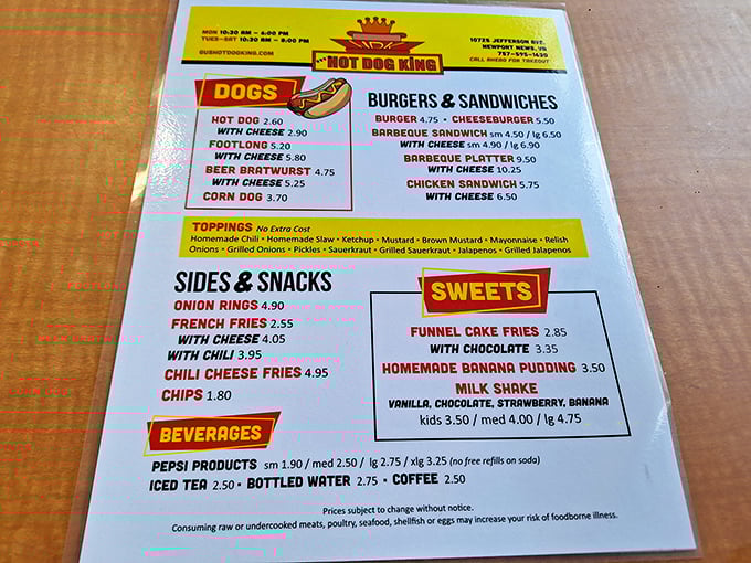 The menu board speaks the universal language of comfort food—no fancy descriptions needed when the food speaks for itself.