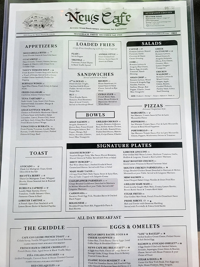 The menu reads like a love letter to caf&eacute; cuisine&mdash;breakfast all day means you're never too late for that morning indulgence.