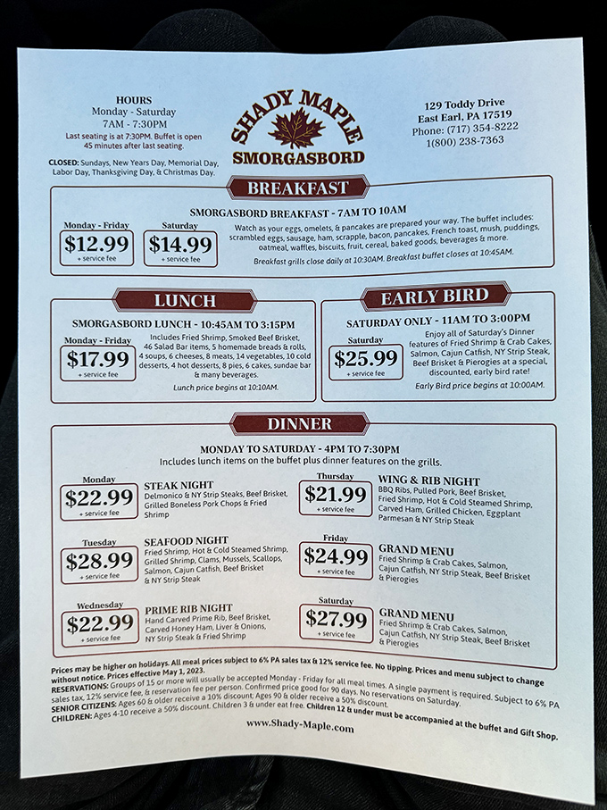 The menu board &ndash; a roadmap to gastronomic bliss that changes daily. Notice how "diet" isn't mentioned anywhere? That's intentional.