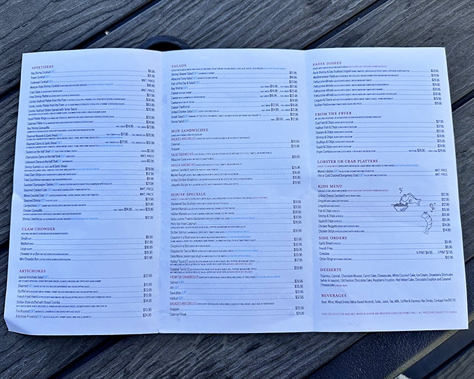 This menu isn't just a list&mdash;it's a maritime treasure map. Each line represents a potential "where have you been all my life?" moment.