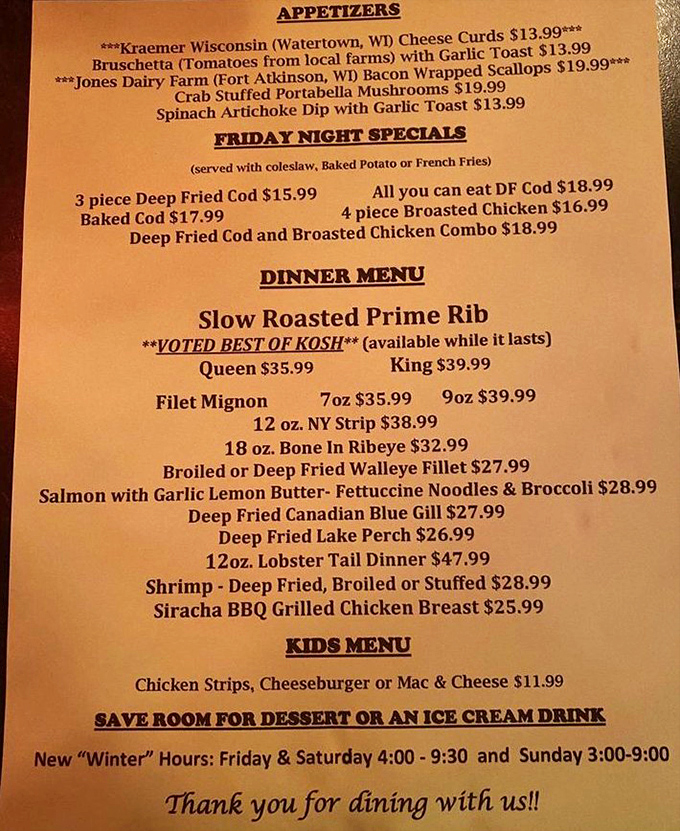 This menu reads like a love letter to cholesterol, and honestly, we're here for the romance.