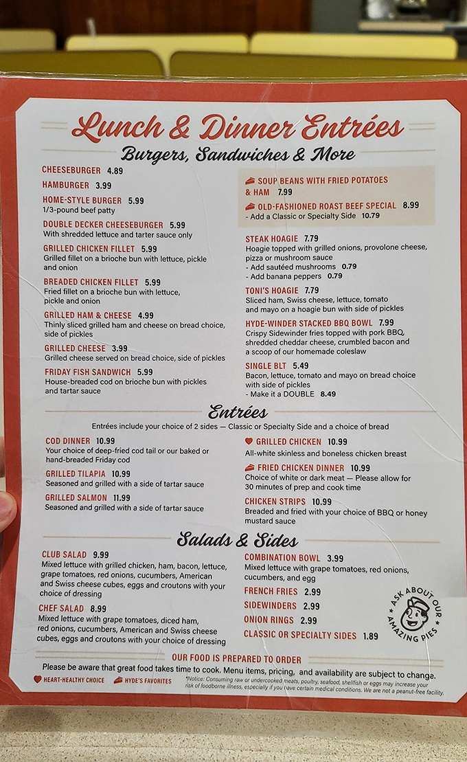 Their menu reads like a love letter to American comfort food, with pie getting top billing.