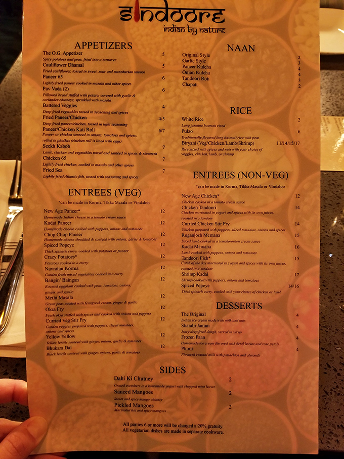 This menu reads like a love letter to Indian cuisine, with something for every appetite.