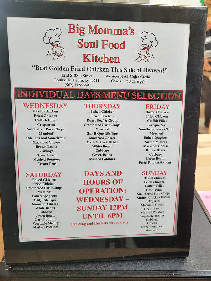 The menu board tells you everything: "Best Golden Fried Chicken This Side of Heaven!" might just be underselling it.