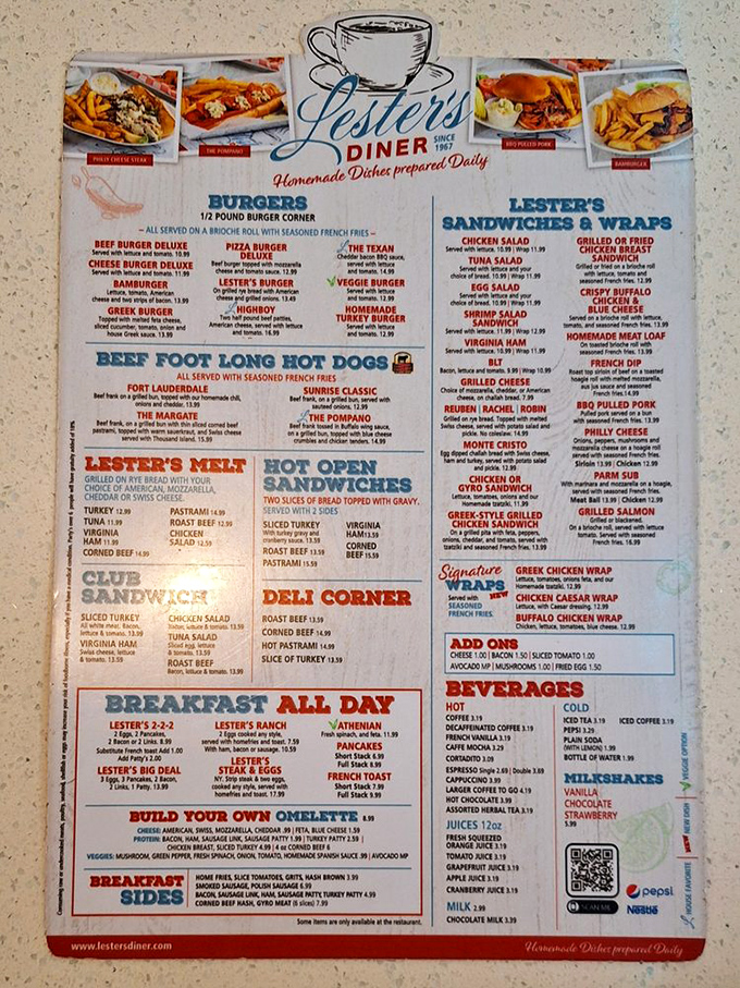 The menu reads like a love letter to American classics, with enough options to require an intermission between browsing and deciding.