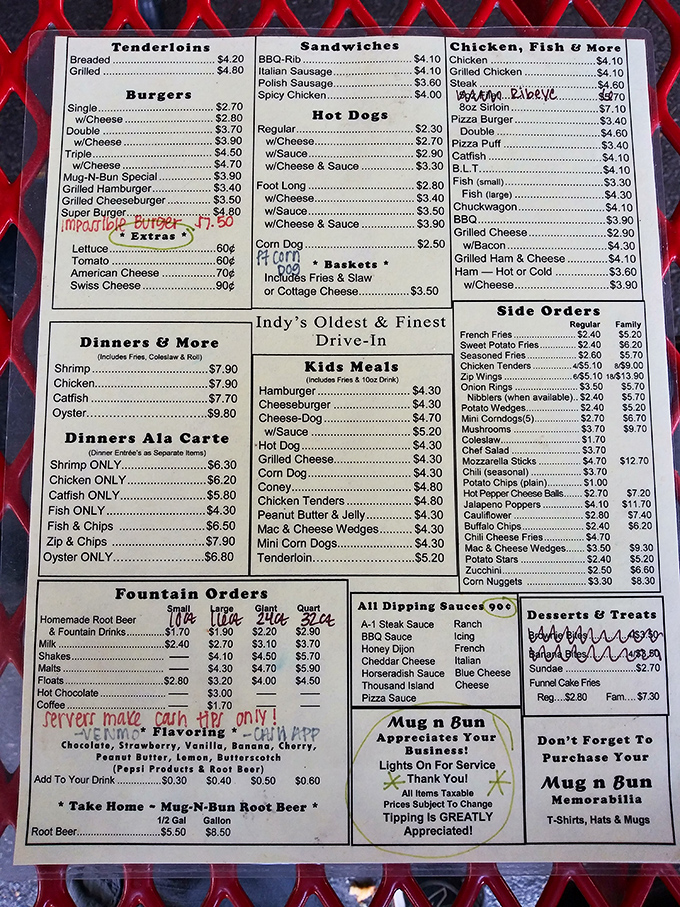 This menu board reads like a love letter to everything your cardiologist warned you about.