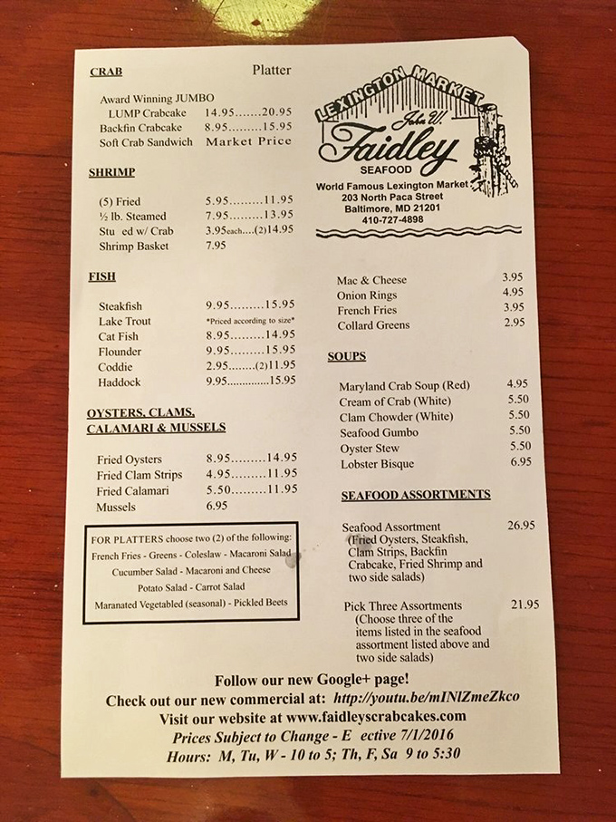 This menu reads like a love letter to the Chesapeake Bay, with treasures at every line.