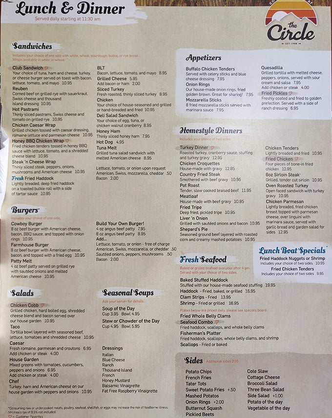 A menu that reads like a love letter to everything your cardiologist warned you about.