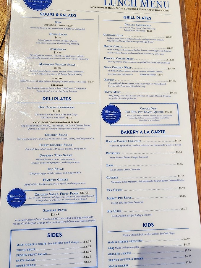 A menu that reads like a love letter to Southern comfort food. The hardest relationship you'll have today is choosing just one item.