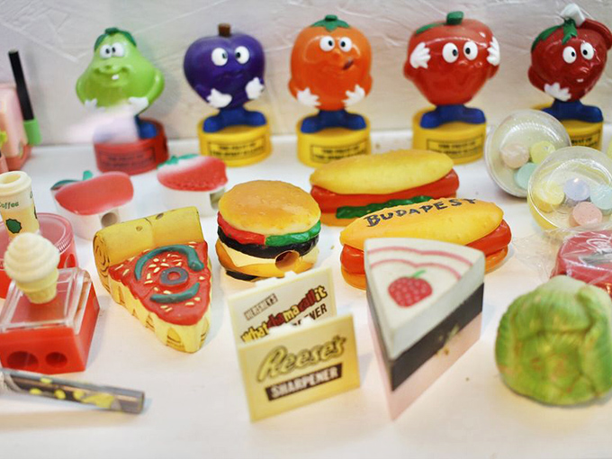 Who knew pencil sharpeners could make you hungry? These miniature food-shaped treasures include pizza, hamburgers, and ice cream cones ready to chomp on your #2.