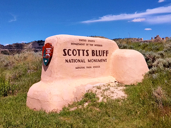 Scotts Bluff National Monument welcomes visitors with understated prairie elegance, a sandstone sentinel that's been watching over wallets since pioneer days.