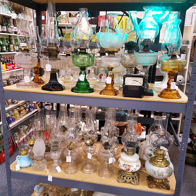 These vintage oil lamps aren't just illuminating&mdash;they're storytellers from an era when light itself was precious. Each glass chimney holds the glow of history.