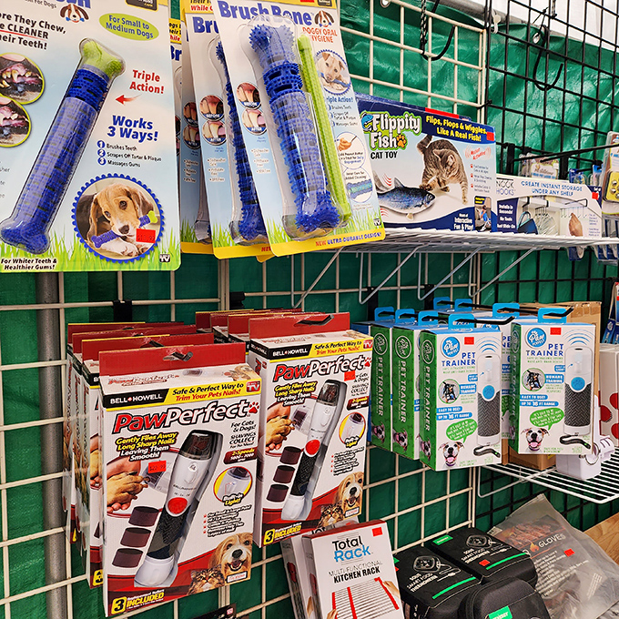 Pet paradise awaits four-legged family members with gadgets promising everything from perfect paws to sparkling teeth—because Fido deserves retail therapy too.