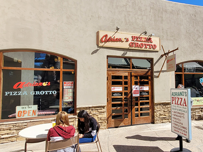 Adriano's Pizza Grotto offers that perfect shopping pit stop &ndash; where retail therapy meets carb therapy in delicious harmony.