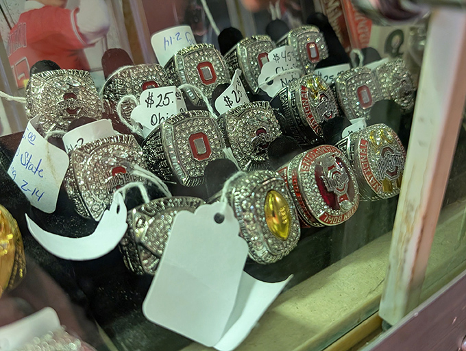 Not just any bling&mdash;these Ohio State championship rings sparkle with Buckeye pride and history. Each one represents dreams, victories, and stories waiting to be told. 