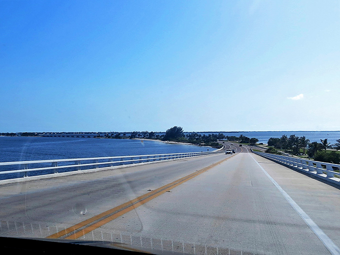 Driving the causeway feels like gliding across water itself, with nothing but a thin strip of concrete separating your tires from the gentle waves below.