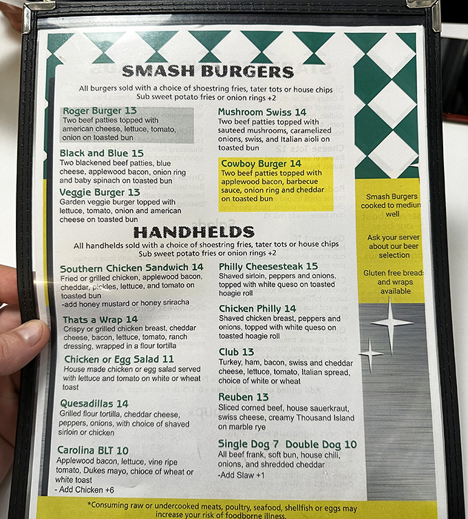 The menu reads like a love letter to American comfort food classics &ndash; each burger promising a different path to satisfaction.