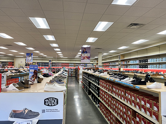 A sneakerhead's dream come true &ndash; rows upon rows of footwear possibilities that'll have you wondering if your closet needs an expansion.