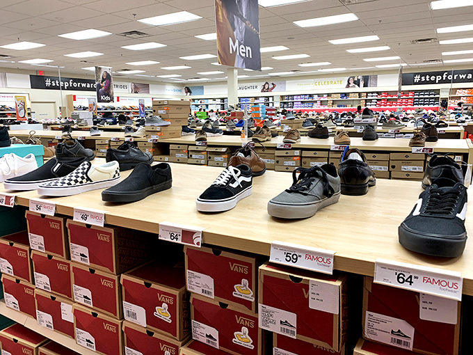 Shoe heaven exists, and it's organized by size. These Vans aren't just walking&mdash;they're practically jumping into shopping bags at these prices.