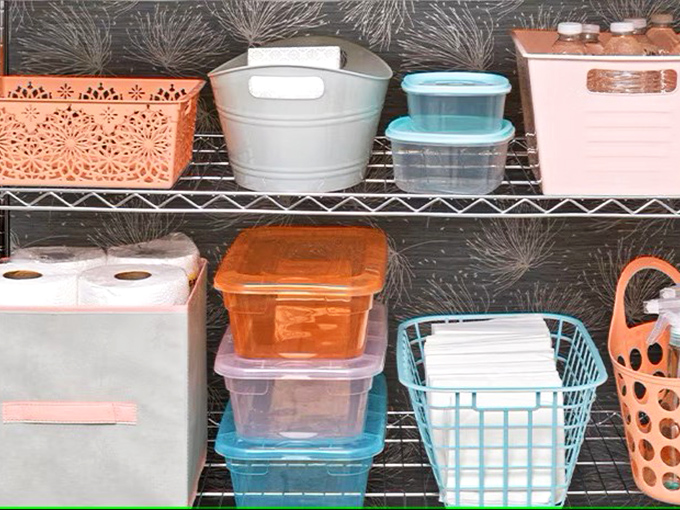 Storage solutions in every color of the rainbow &ndash; because adulting means getting excited about containers that match your d&eacute;cor.