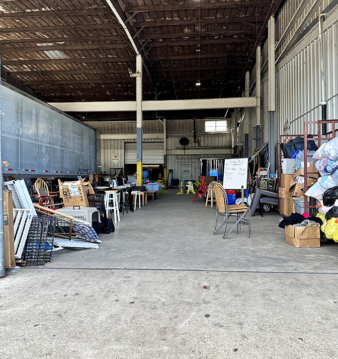 The warehouse section houses furniture finds that range from "grandma's attic" to "mid-century masterpiece" &ndash; all waiting for their second act.