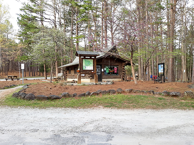 This rustic visitor center isn't just charming&mdash;it's where adventures begin and cell phone addiction ends. At least temporarily.