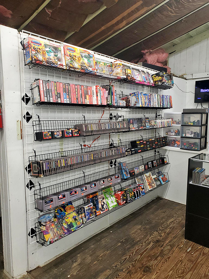 The flea market stretches into the horizon like a bargain hunter's yellow brick road, with treasures waiting at every table.