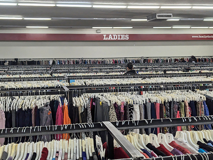 Ladies and gentlemen, behold the sea of endless fashion choices stretching as far as the eye can see.