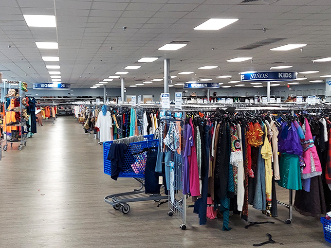 A rainbow of fabrics tells a thousand stories&mdash;each garment waiting for its second act in someone else's wardrobe drama. 