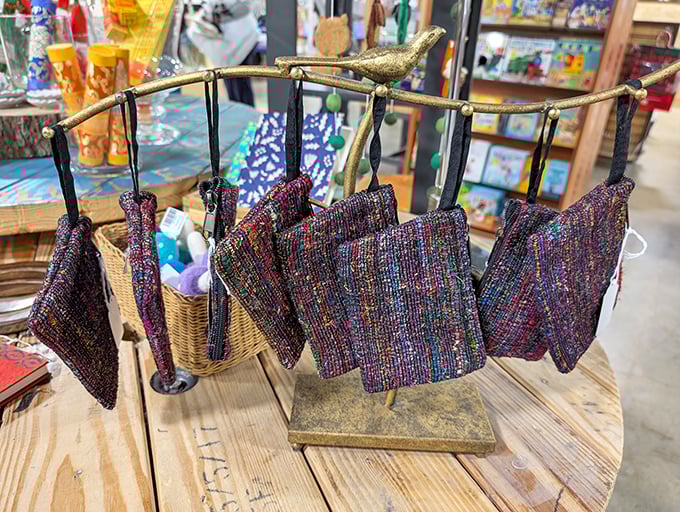 Handwoven pouches that prove someone's craft hobby can become your perfect farmer's market accessory.