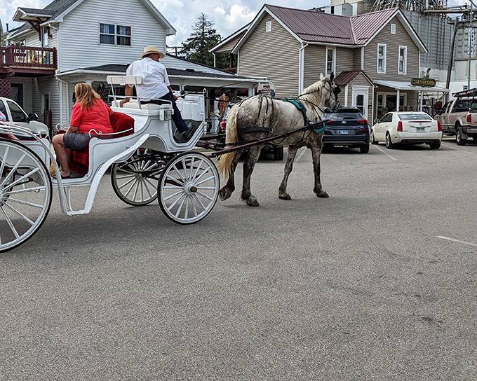 Rolling hills meet horse-drawn buggies on roads where the speed limit is more suggestion than requirement for half the traffic.