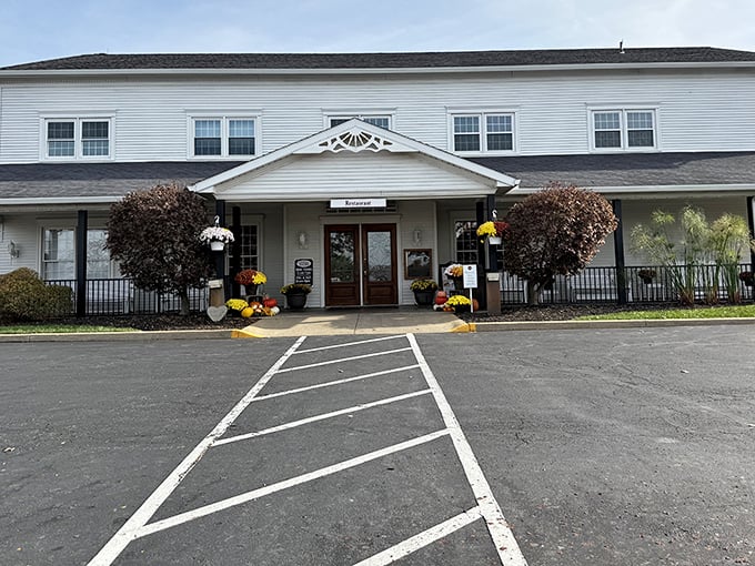 The Amish Door welcomes you with old-world charm and promises of endless comfort food ahead.
