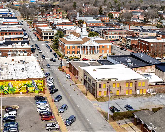Downtown Athens' historic courthouse stands proud, a testament to small-town charm where your dollar stretches further than your imagination.