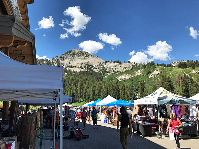 Mountain air makes everything better, including bargain hunting at this scenic Big Cottonwood Canyon outdoor market.