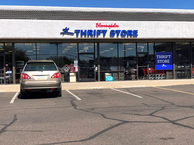 Blessingdales North presents itself like a well-organized department store with thrift store prices and charm.