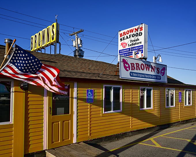 Brown's Lobster Pound flies the flag for honest seafood served with genuine American hospitality and charm.