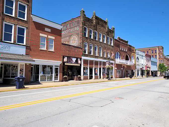 Buckhannon's downtown streets look like they're waiting for a Norman Rockwell painting to happen right now.