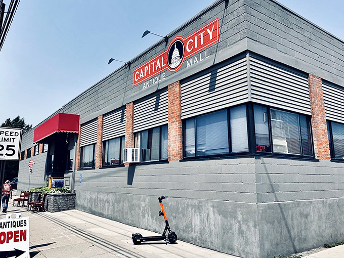 Capital City's brick-and-metal exterior hides a wonderland of vintage treasures like a time-travel machine in disguise.