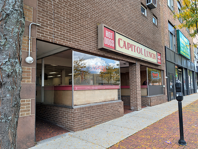 Downtown brick buildings like this one hold the secrets to America's greatest comfort foods.