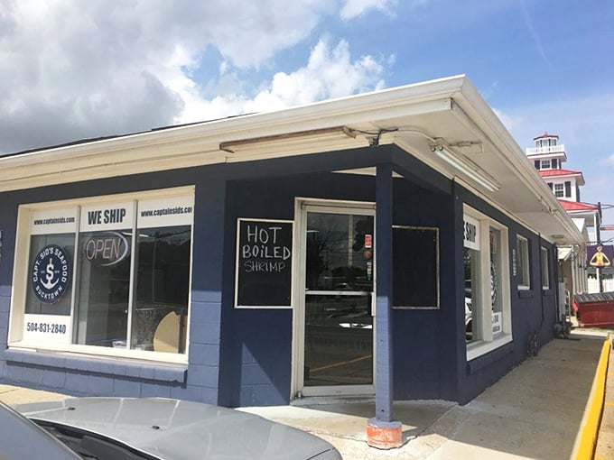 Don't judge this blue book by its cover - inside lies seafood magic worth the wait.