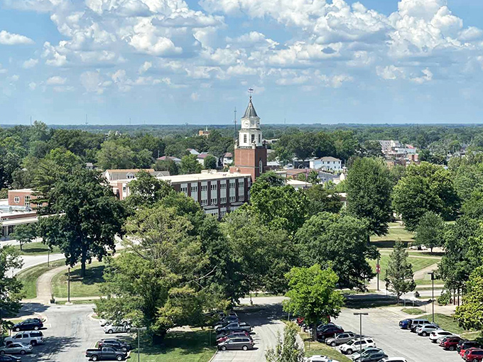 Carbondale's vibrant downtown area combines historic charm with university-town energy, offering affordable entertainment options for retirees.