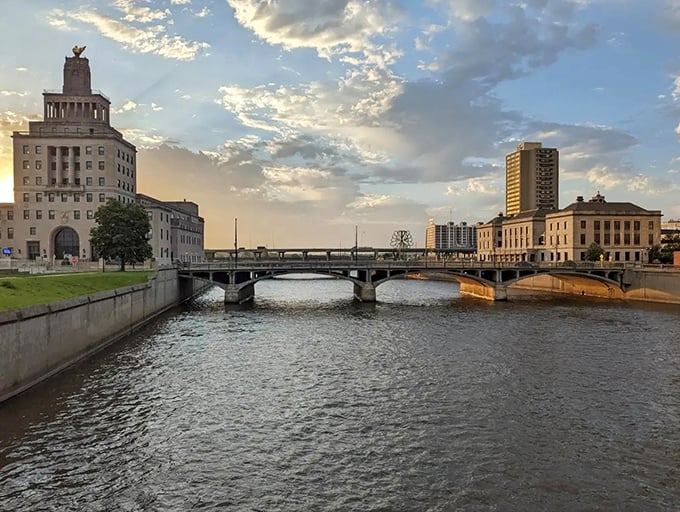 Cedar Rapids' downtown skyline &ndash; where big city architecture meets small town prices in perfect midwestern harmony.