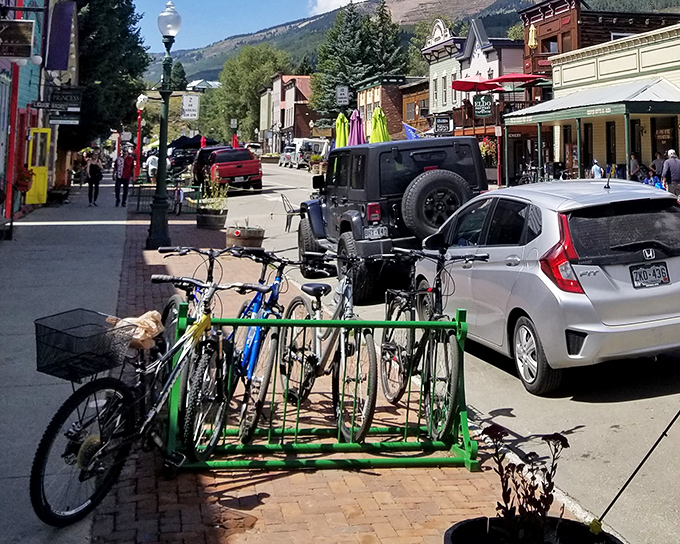 Crested Butte&rsquo;s historic downtown bustles with bikes, cafes, and color, all framed by the majestic Rocky Mountains.