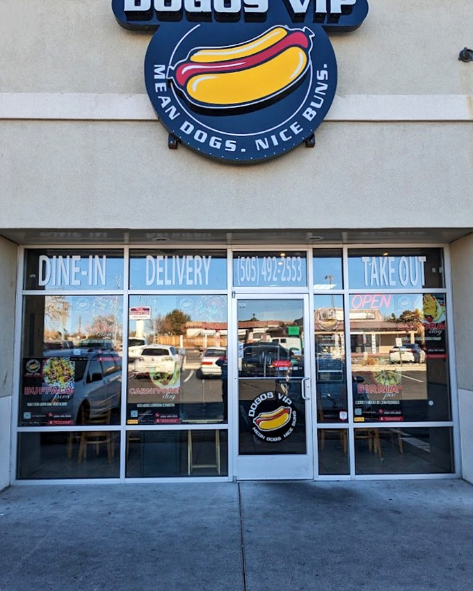 "Mean Dogs. Nice Buns." Now that's the kind of honest advertising that reminds you of Johnny Carson's straightforward humor.