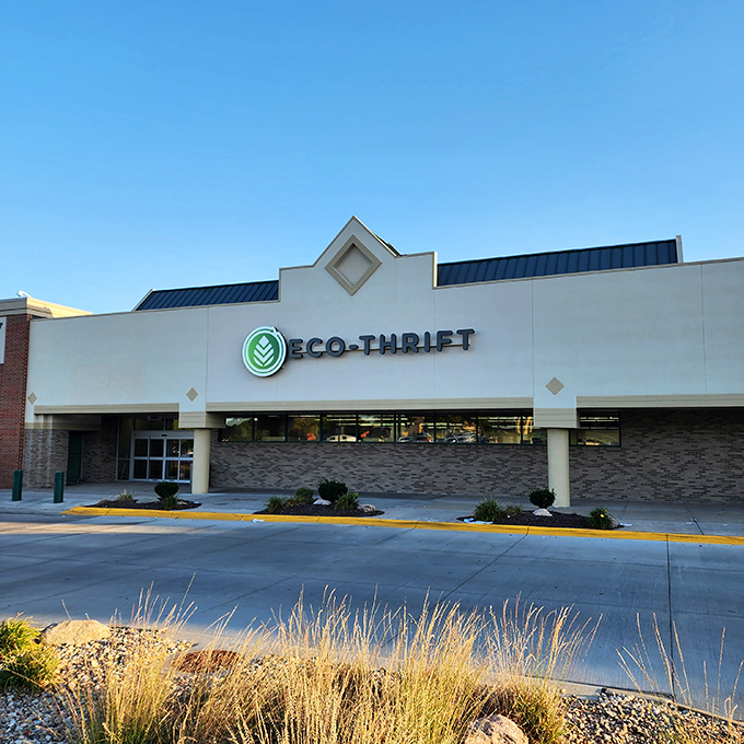 Eco-Thrift's modern design could fool you into thinking it's an upscale department store. 